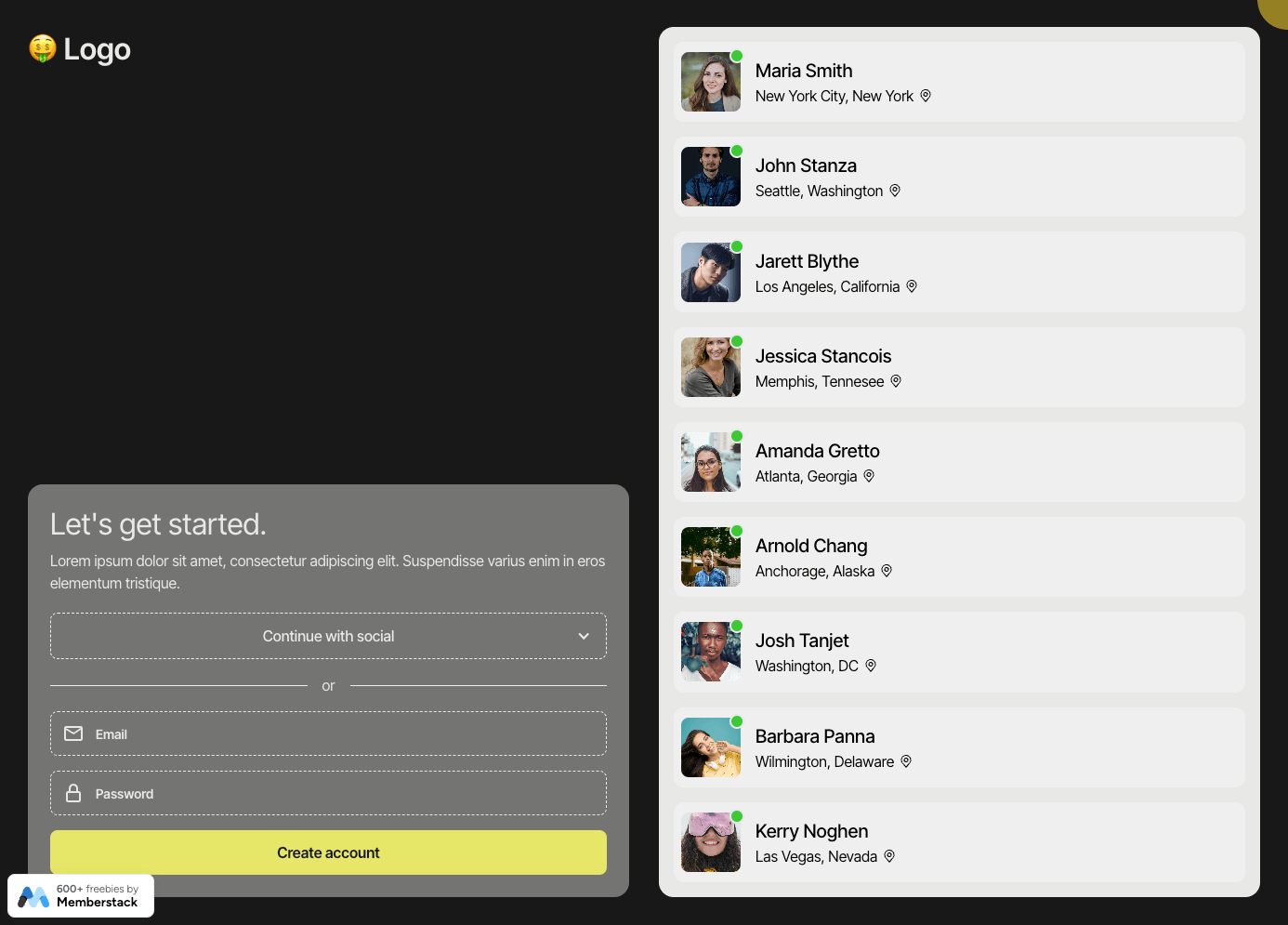 Free Webflow Cloneables | Memberstack
